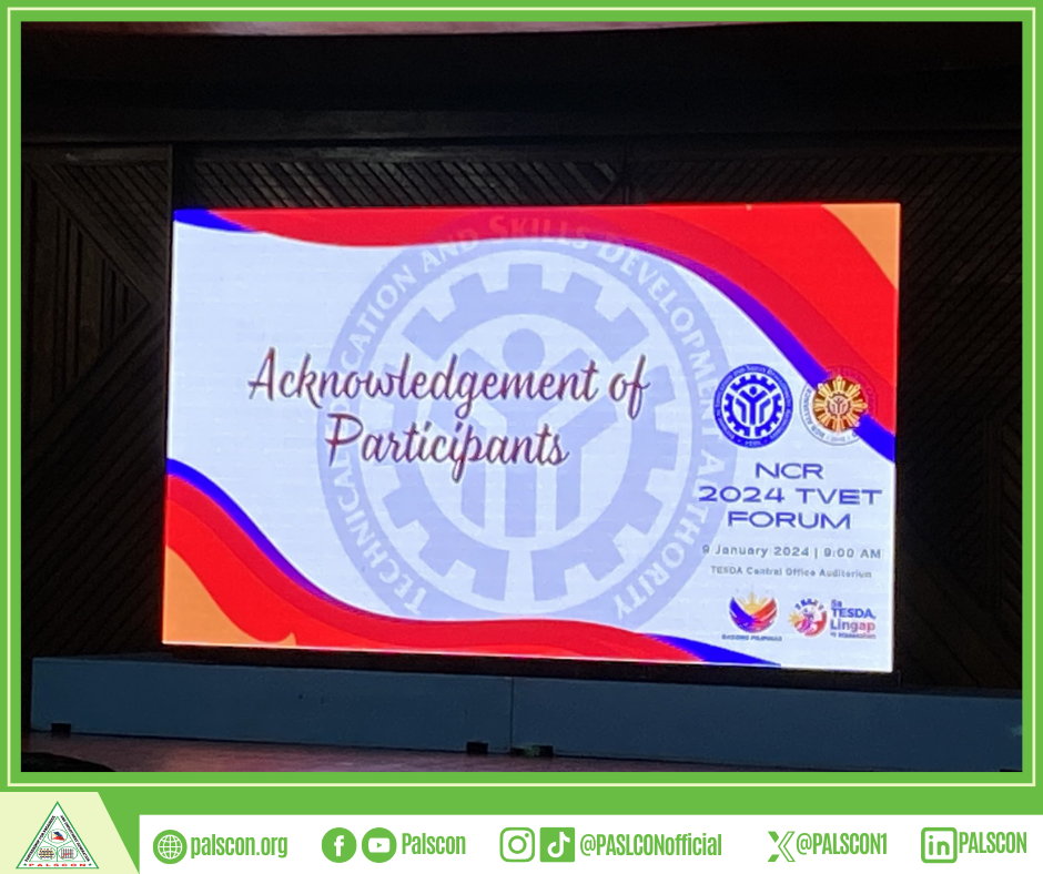 NCR 2024 TVET forum held at TESDA Central office Auditorium, Taguig ...