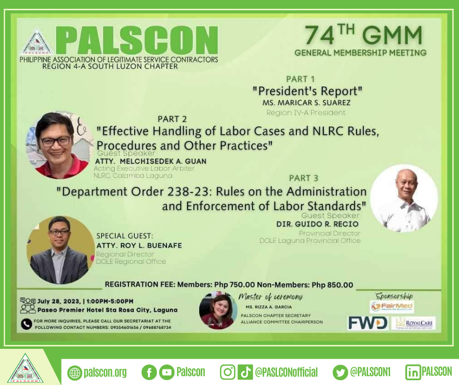 Gallery - Philippine Association of Legitimate Service Contractors