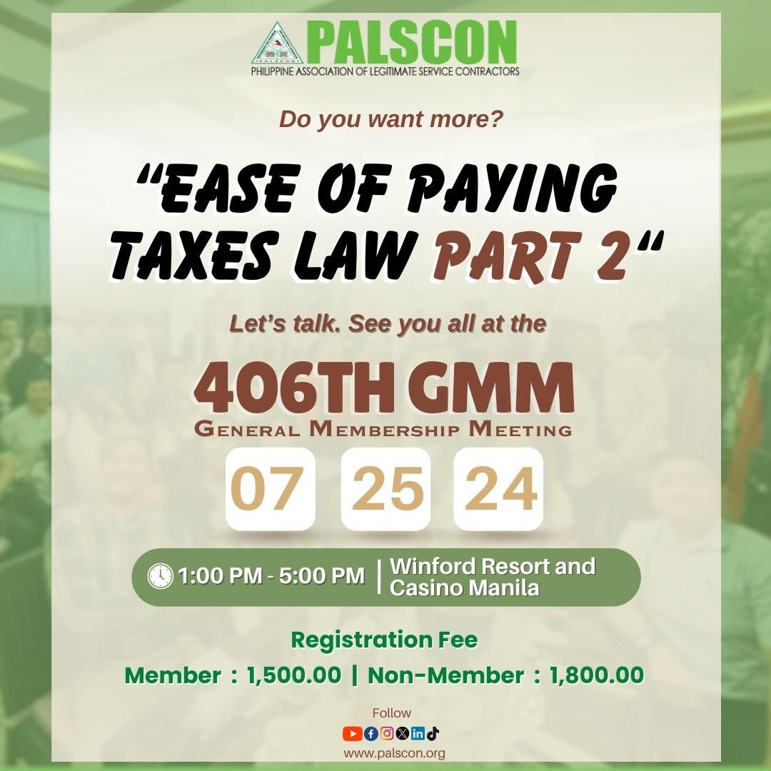 News and Updates - Philippine Association of Legitimate Service Contractors